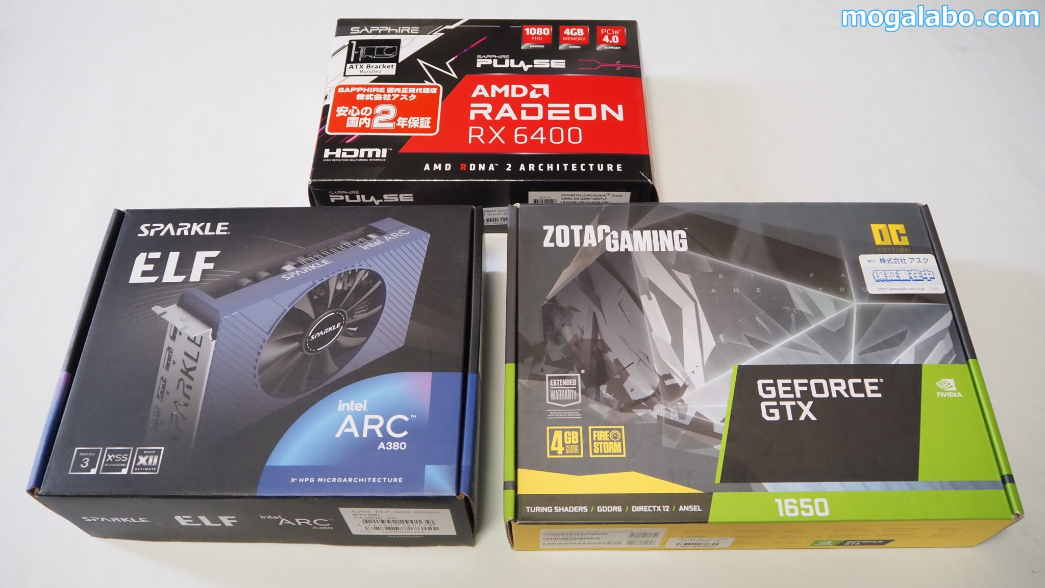 GTX 1650とRX 6400とArc 380はどれがおすすめ？ゲームベンチマークで性能を比較検証