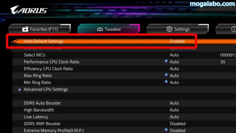 Intel Default Settingsを適用したら、性能低下は起こるのか？実際に検証してみた